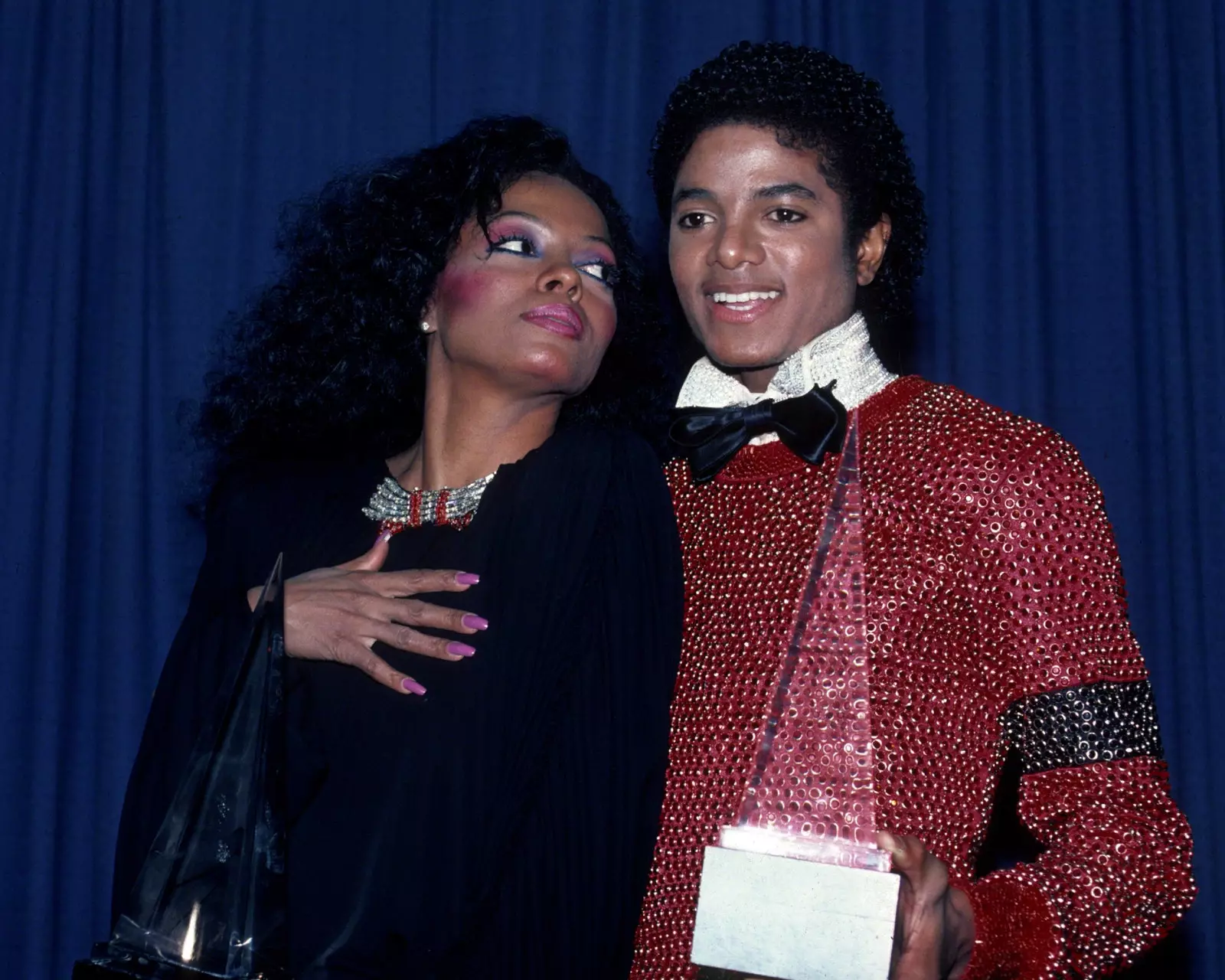 Diana Ross sy Michael Jackson.