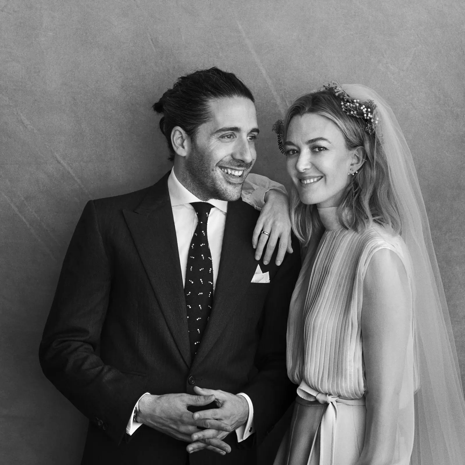 Marta Ortega et Carlos Torretta le jour de leur mariage.