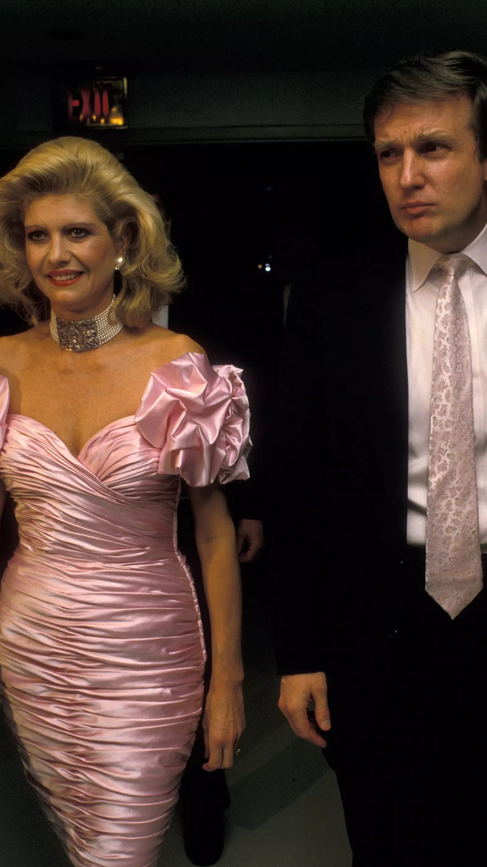 Доналд Тръмп и Ивана на 42-ия рожден ден на Доналд Тръмп през юни 1988 г
