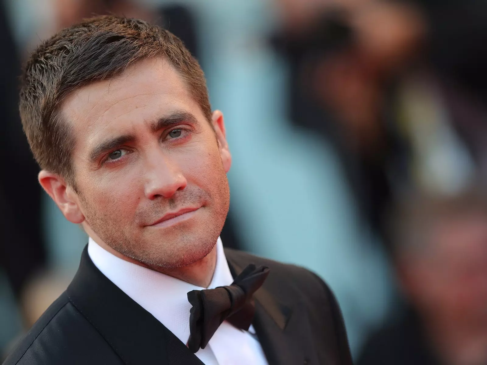 Jake Gyllenhaal intii lagu jiray bandhiga 'Nocturnal Animals' ee Bandhigga Filimka Venice.