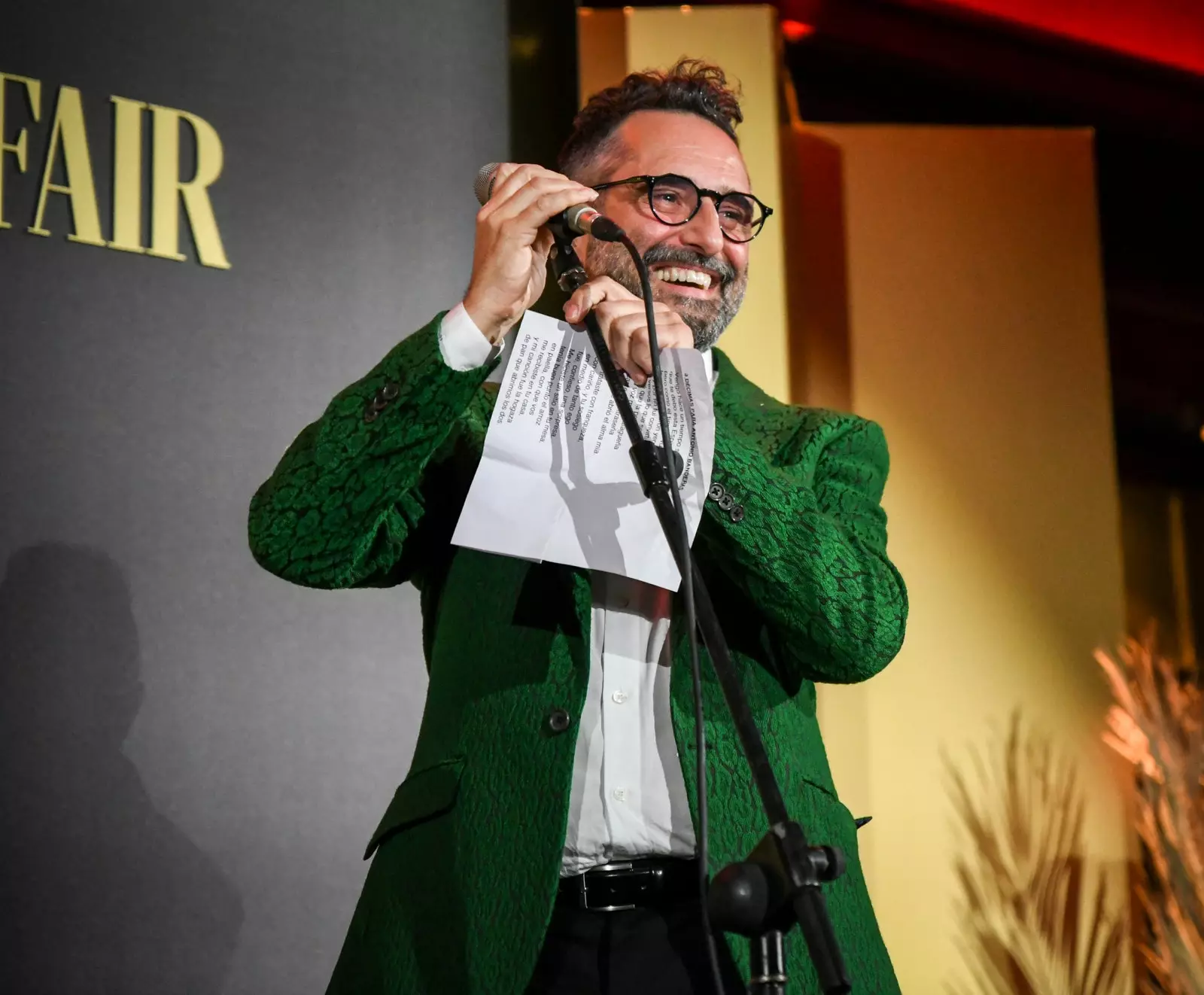 Jorge Drexler by die 2019 Vanity Fair Persoon van die Jaar-partytjie.