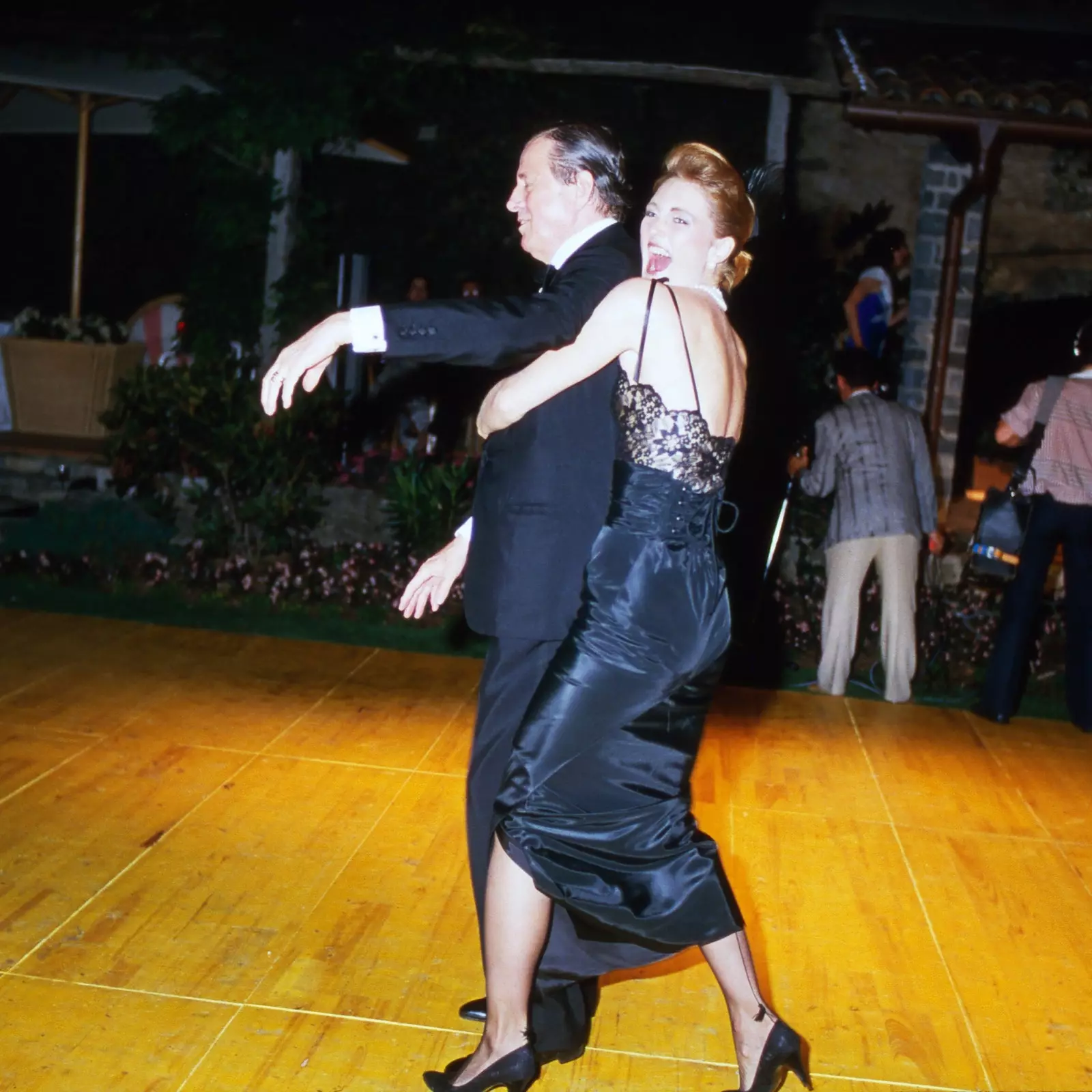 Francesca Thyssen Bornemisza with her father Hans Heinrich in 1995.