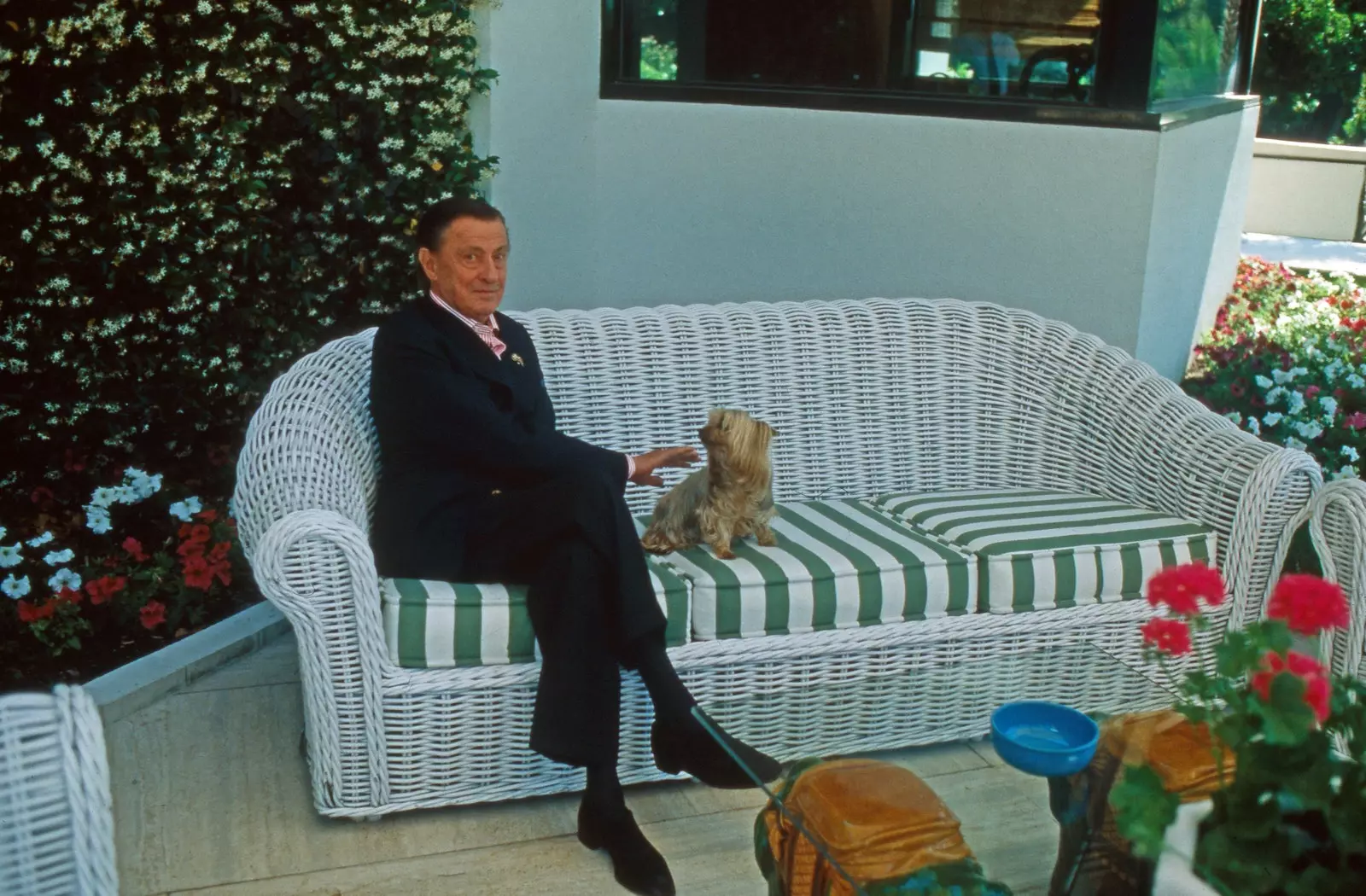 Baron Hans Heinrich Thyssen-Bornemisza in his house in Sant Feliu de Guixols in 1998.