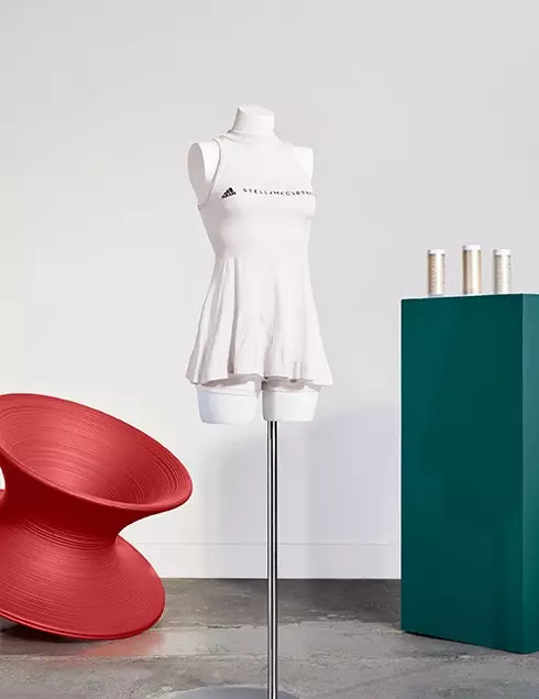 Biofabric tennis dress belonging to the adidas® by Stella McCartney collection