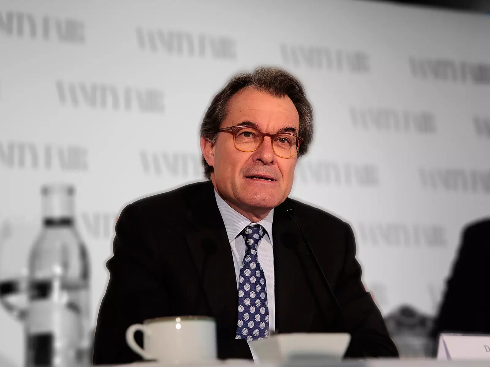 Artur Mas tijekom doručka Vanity Faira u kojem je glumio jutros.