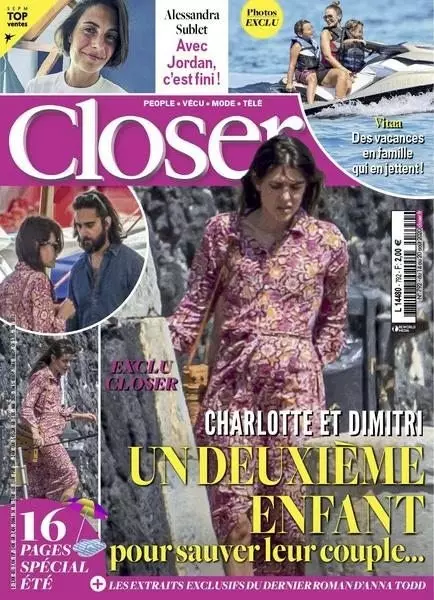 Carlota Casiraghi ar chlúdach na heisiúna nua de quotCloserquot