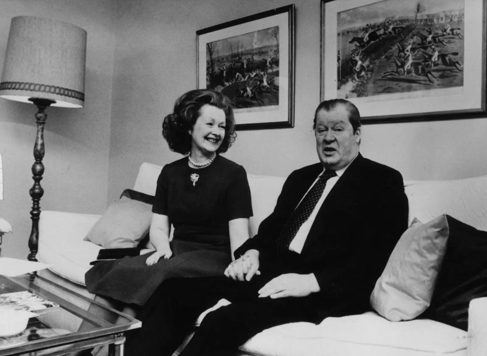 Лорд Спенсър и втората му съпруга Рейн, заснети през 1981 г.