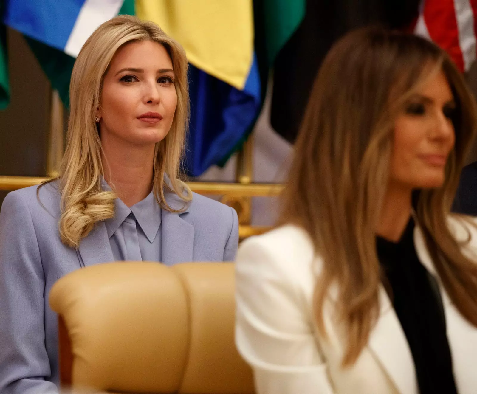 Ivanka ir Melania Trump nuotraukoje iš 2017 m.