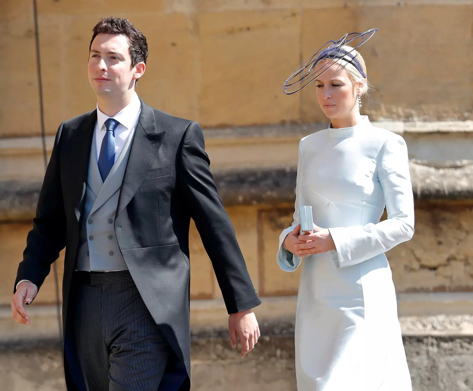 Misha Nonoo and Michael Hess at the wedding of the Dukes of Sussex