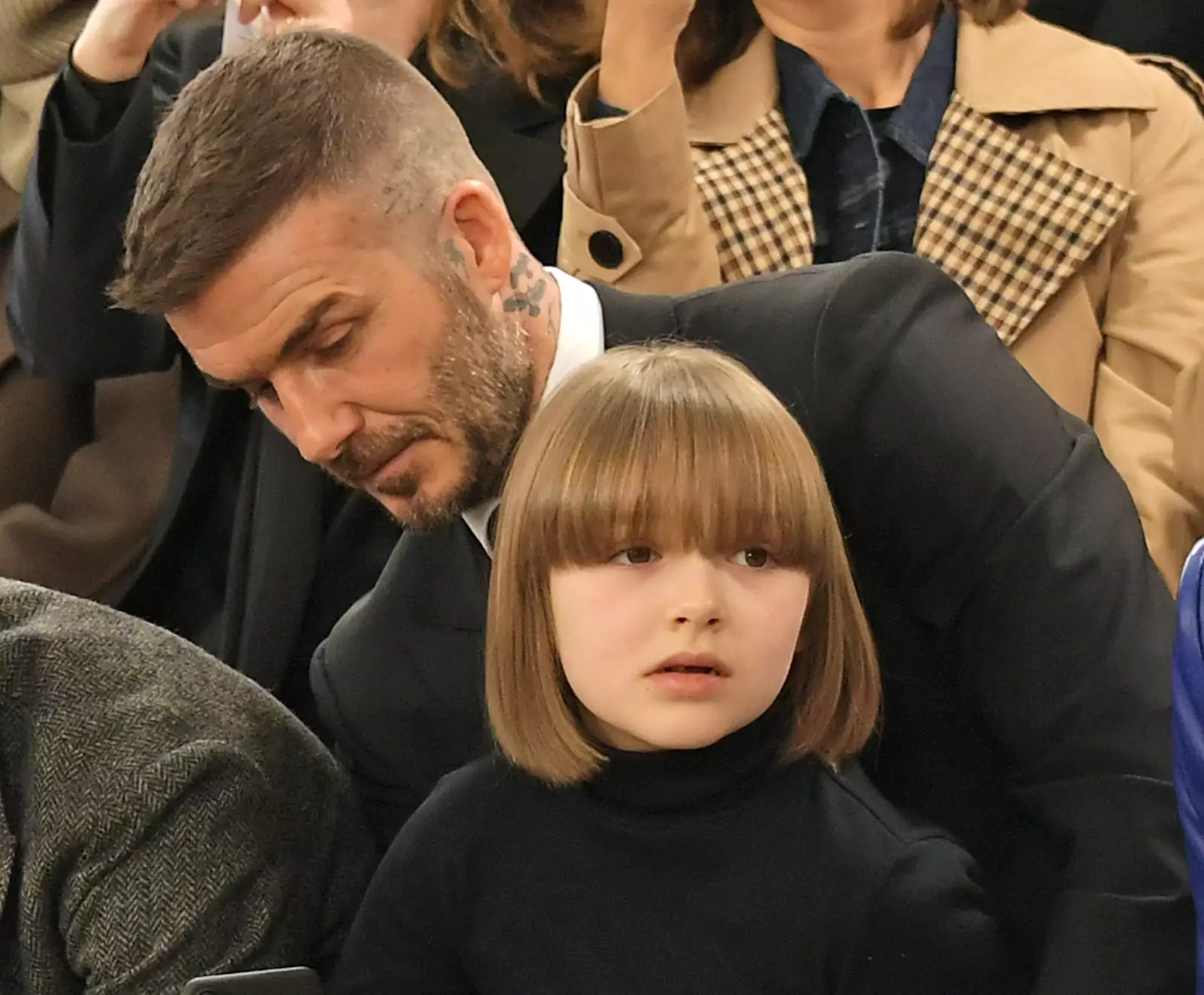 David Beckham jeung putrina Harper.