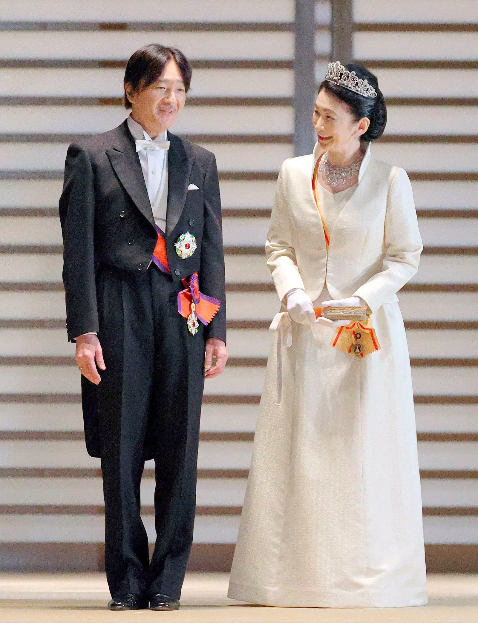 Prins Akishino en prinses Kiko.