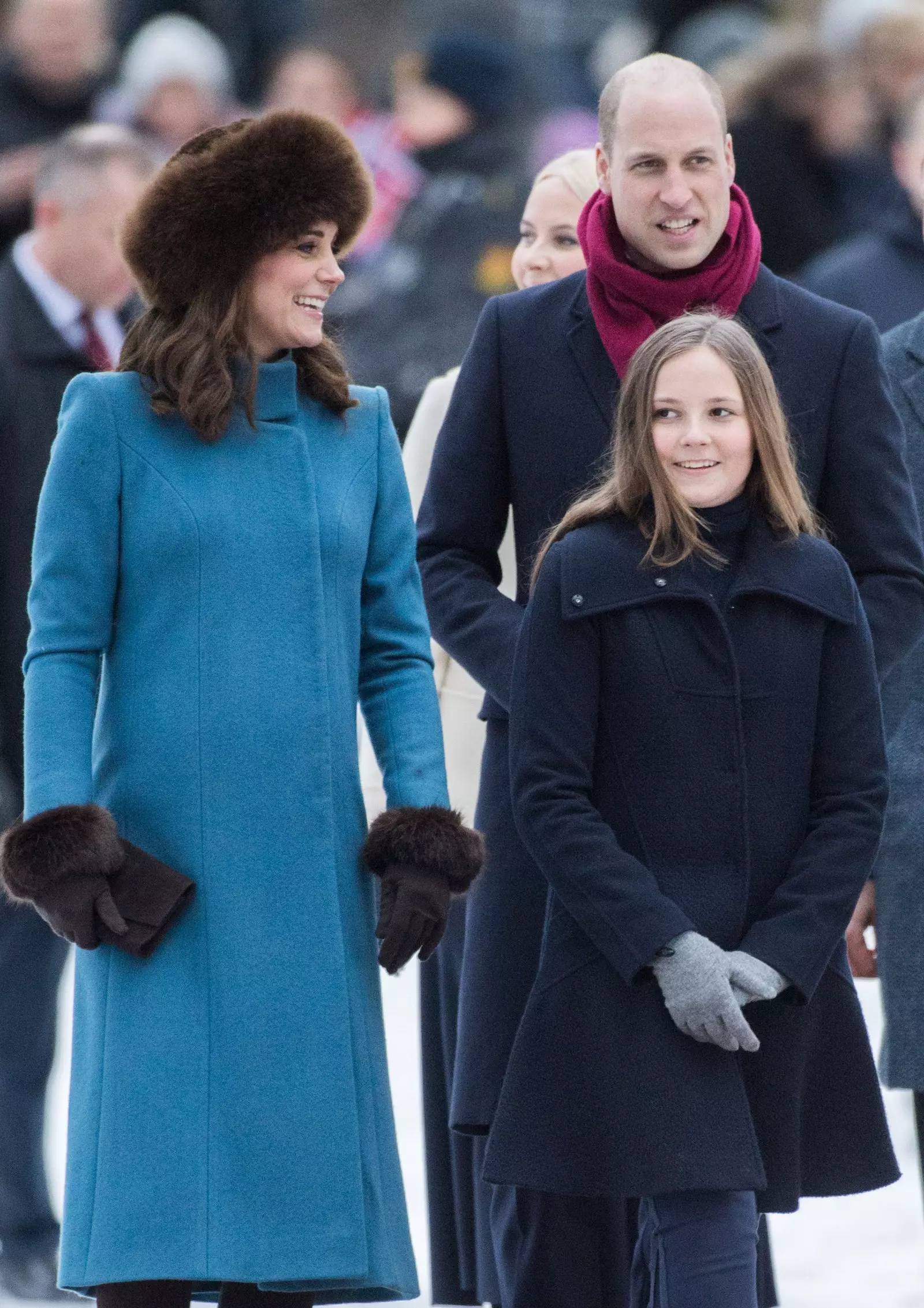 Ingrid waku Norway ndi a Duke ndi a Duchess aku Cambridge paulendo wawo ku Oslo mu 2018.