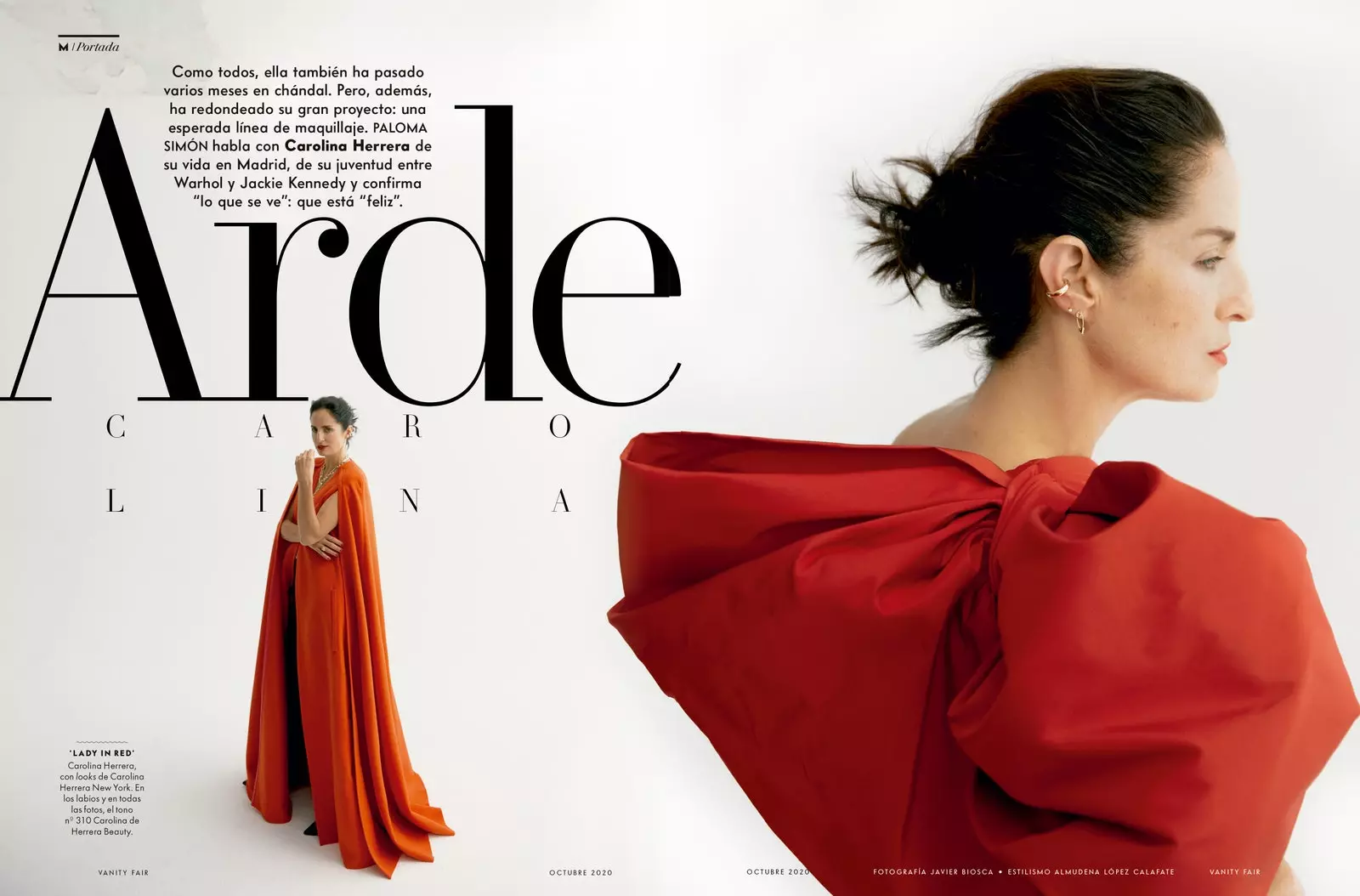 Carolina Adriana Herrera je na naslovnici vse, kar lahko najdete v 'Vanity Fair' oktobra