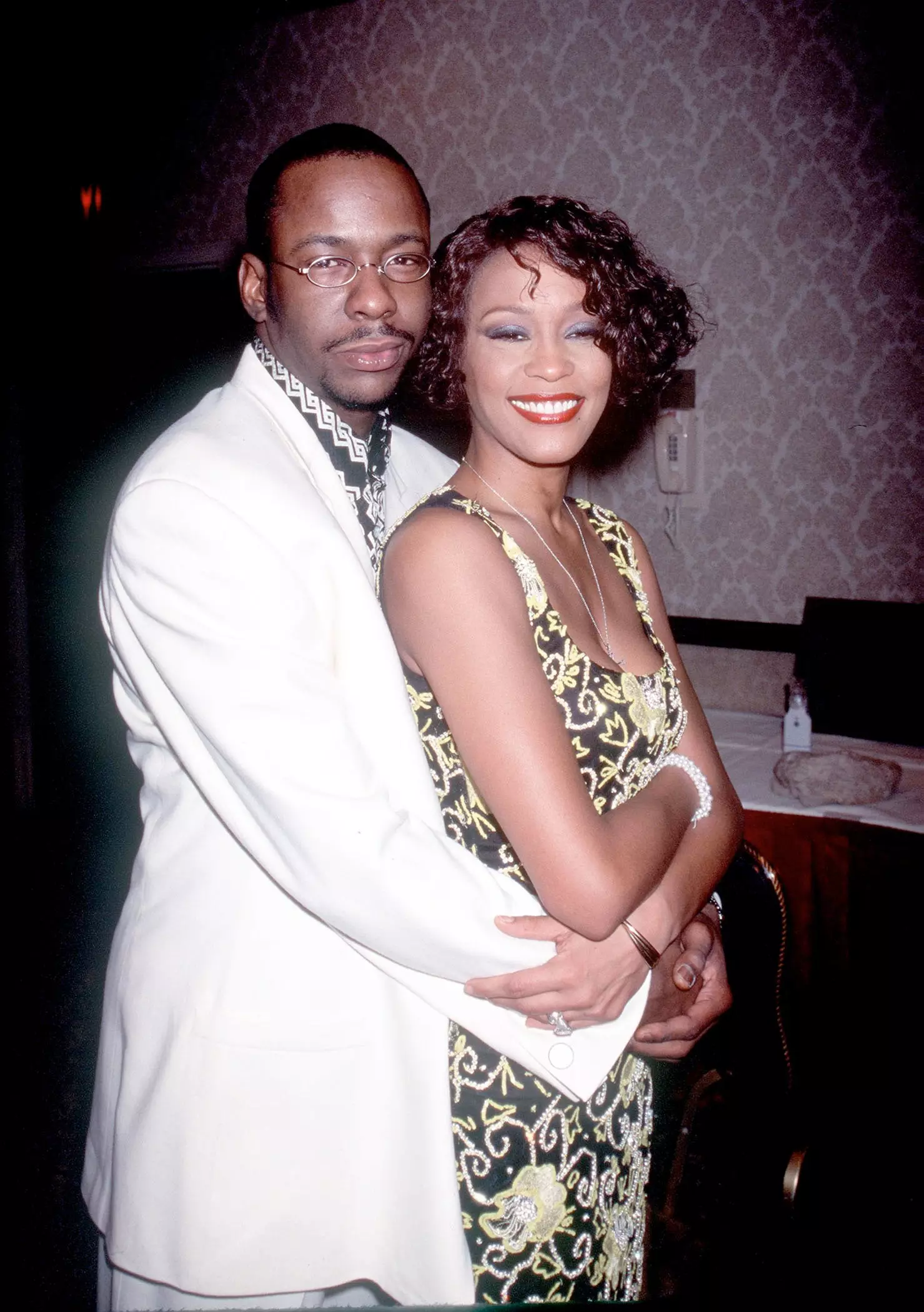 Whitney Houston și Bobby Brown în 1996.