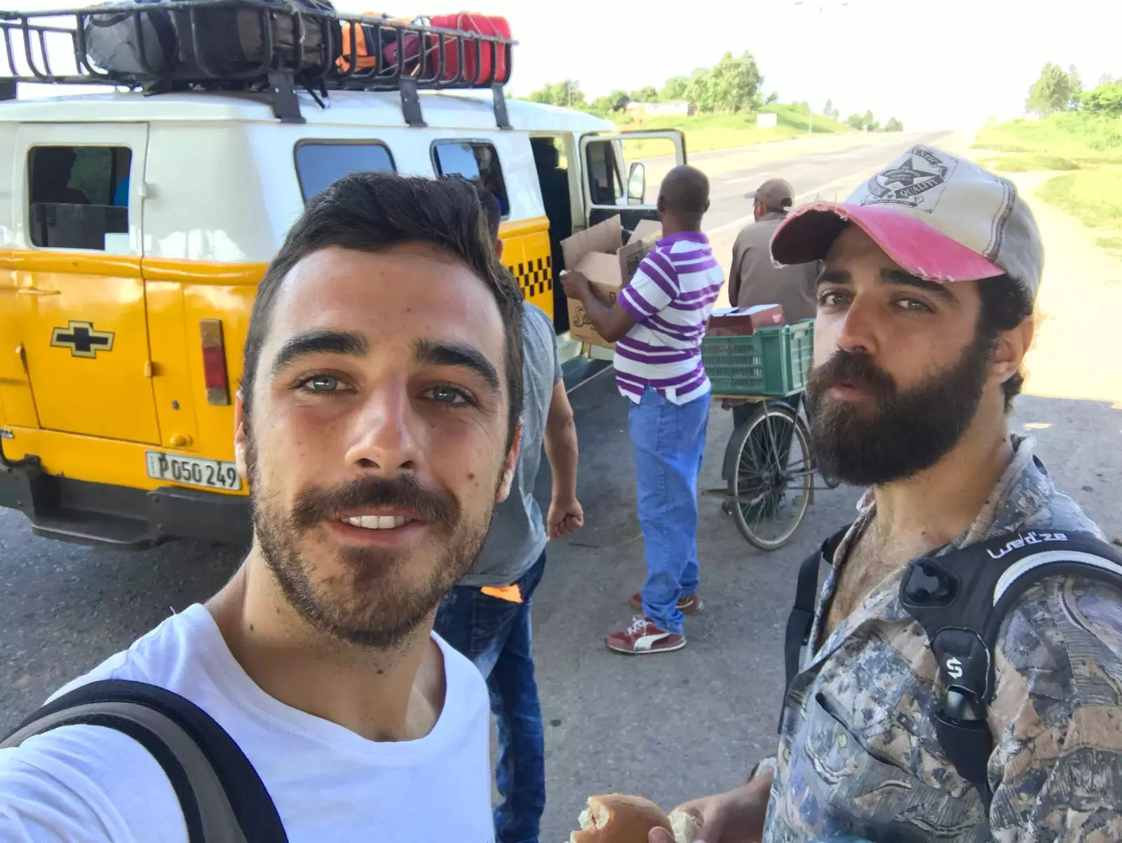 Jaime og Marcos Soto fanget tiden deres på Cuba med en selfie i september i fjor.