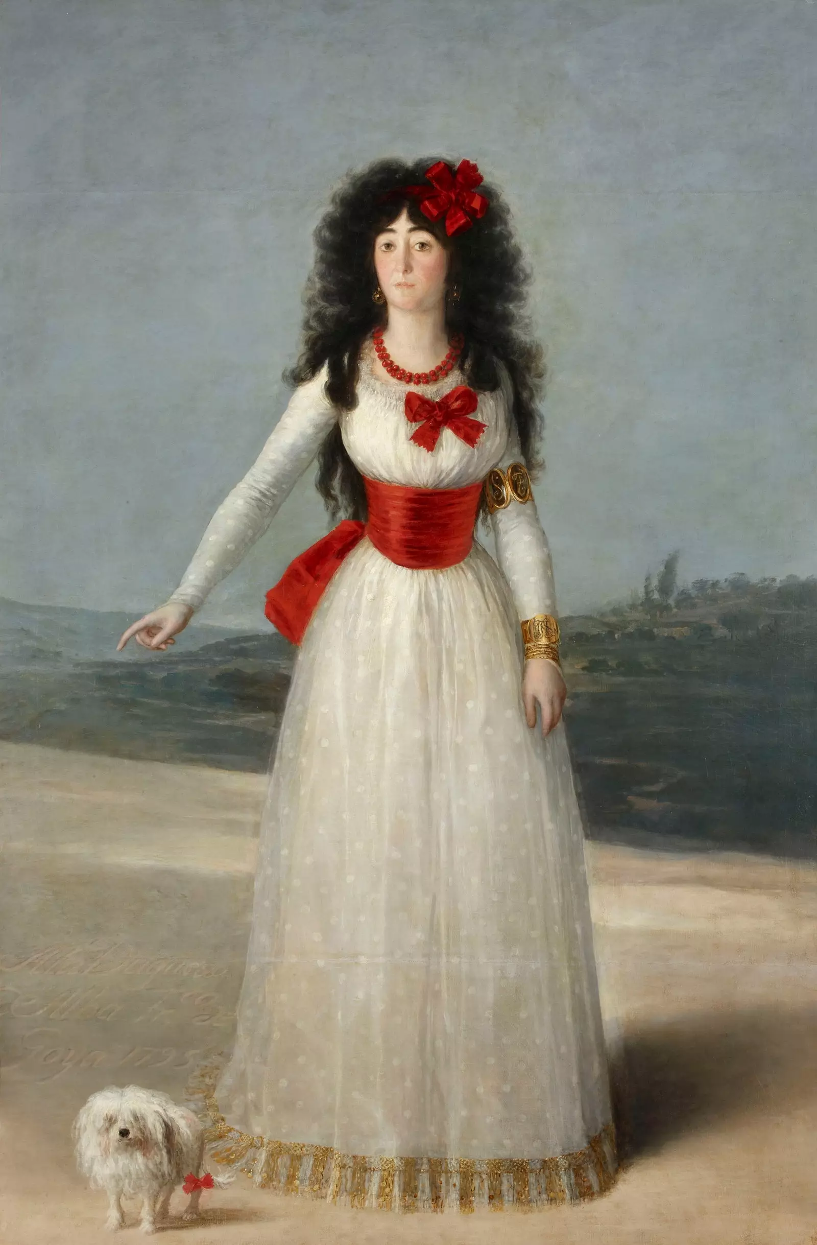 Војвотката од Алба во бело од Франциско де Гоја