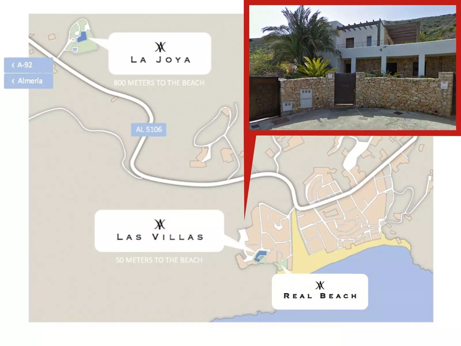 All the properties of El Sueco in Aguamarga Cabo de Gata Almería.