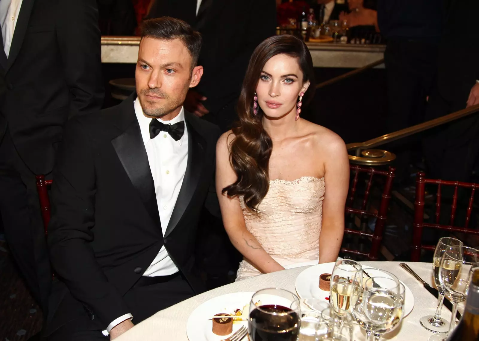 Megan Fox bi Brian Austin Green re li Golden Globes 2013.