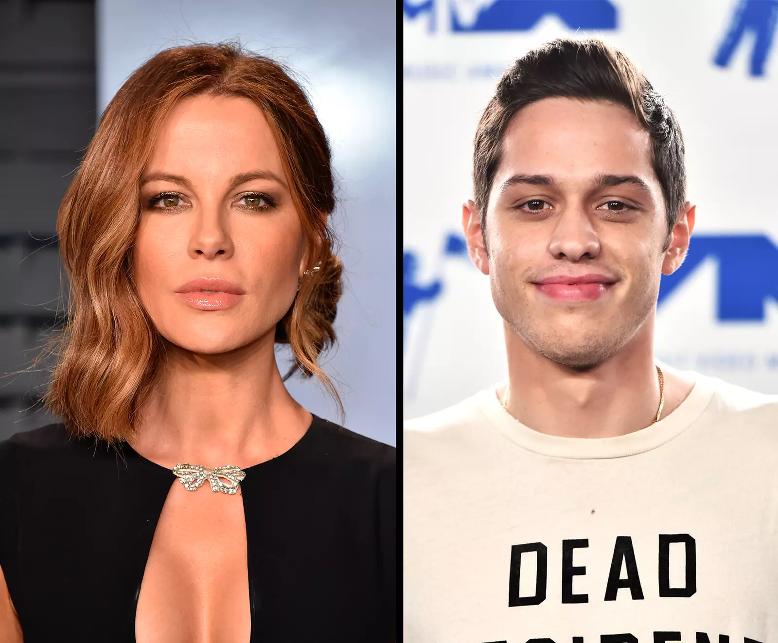 Kate Beckinsale ma Pete Davidson faʻamaonia la latou mafutaga ma se kisi vevela