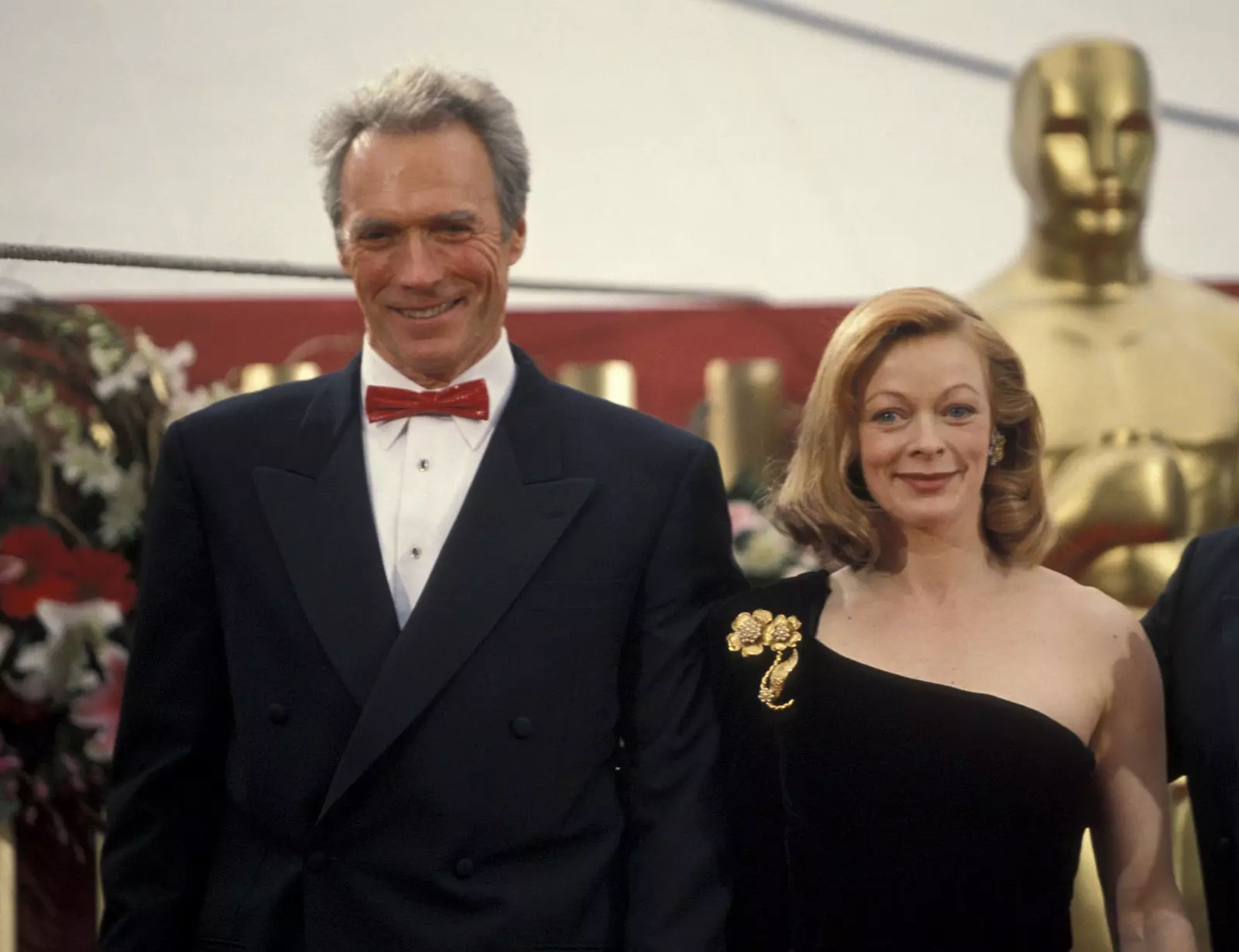 Clint Eastwood naFrances Fisher paOscars.