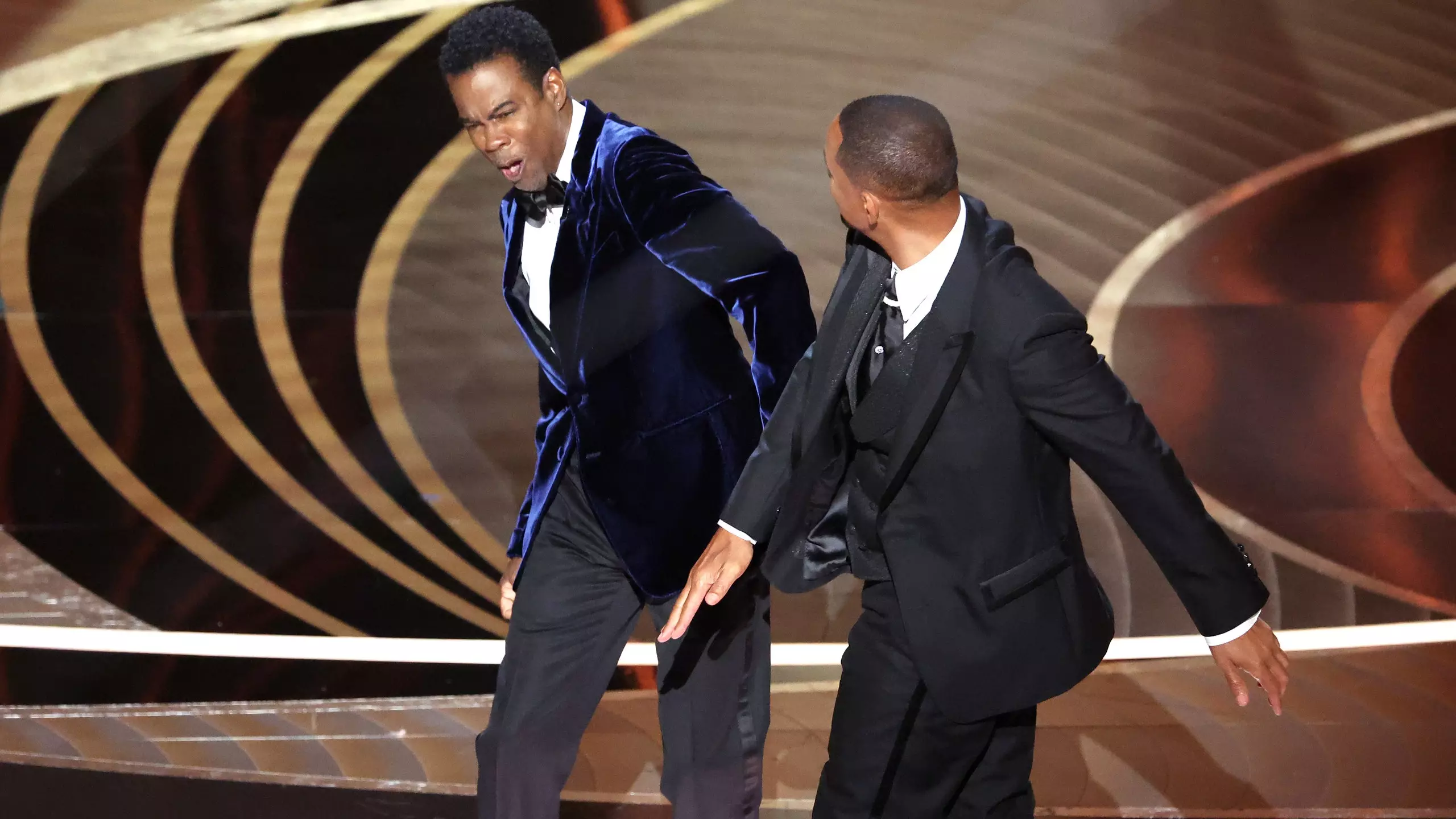 Will Smith golpeou a Chris Rock nos Oscars de 2022.