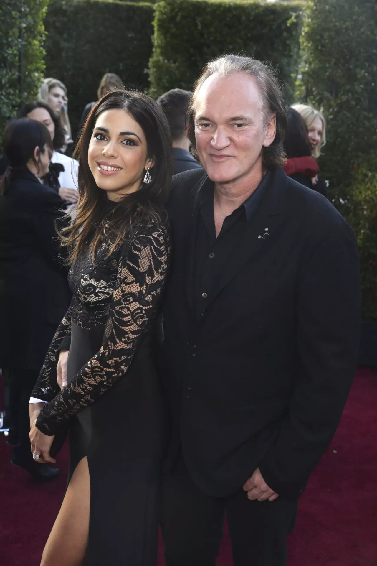 Daniela Pick and Quentin Tarantino photographed in June 2017 at the premiere of 'The Seduction'.