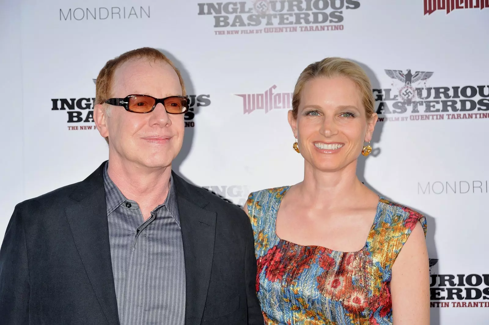 Bridget Fonda með eiginmanni sínum Danny Elfman árið 2009.