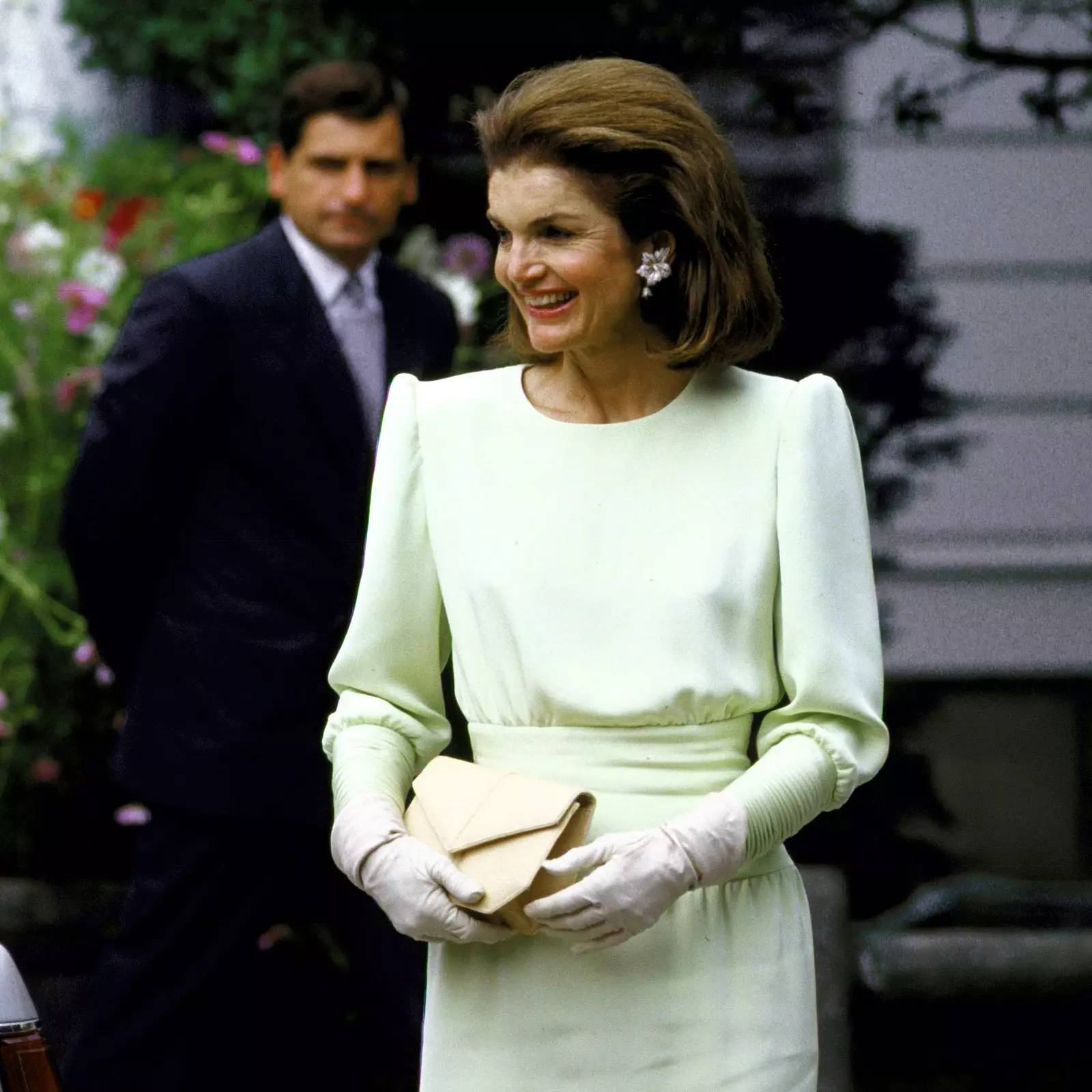 Jackie Kennedy në dasmën e vajzës së saj Caroline në Massachusetts në 1986