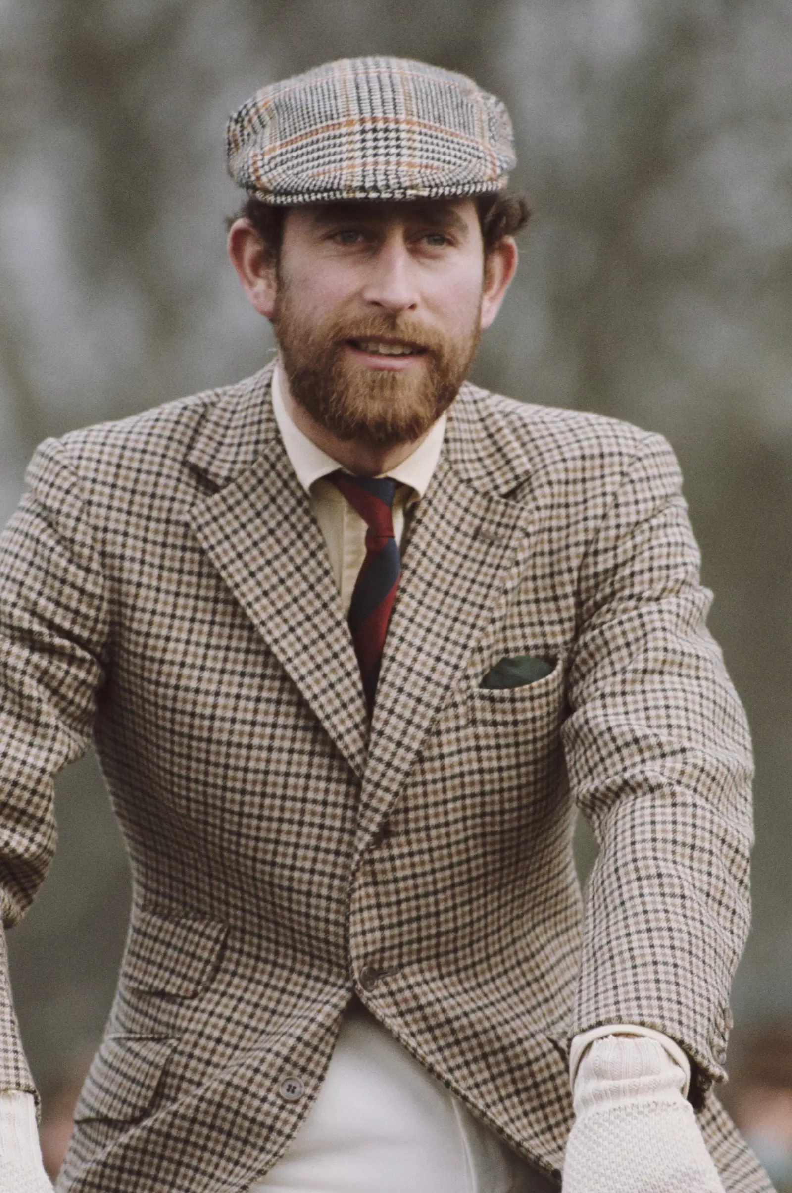 Prince Charles with a beard in 1976