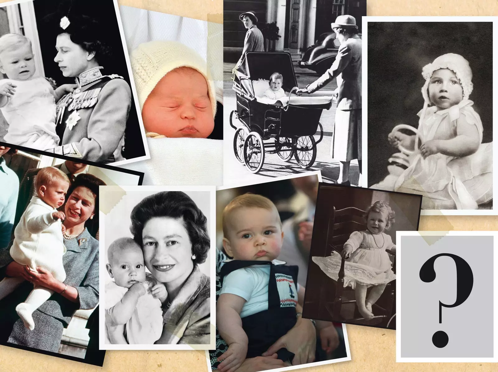 Fotos dos bebês da Casa Real Britânica.