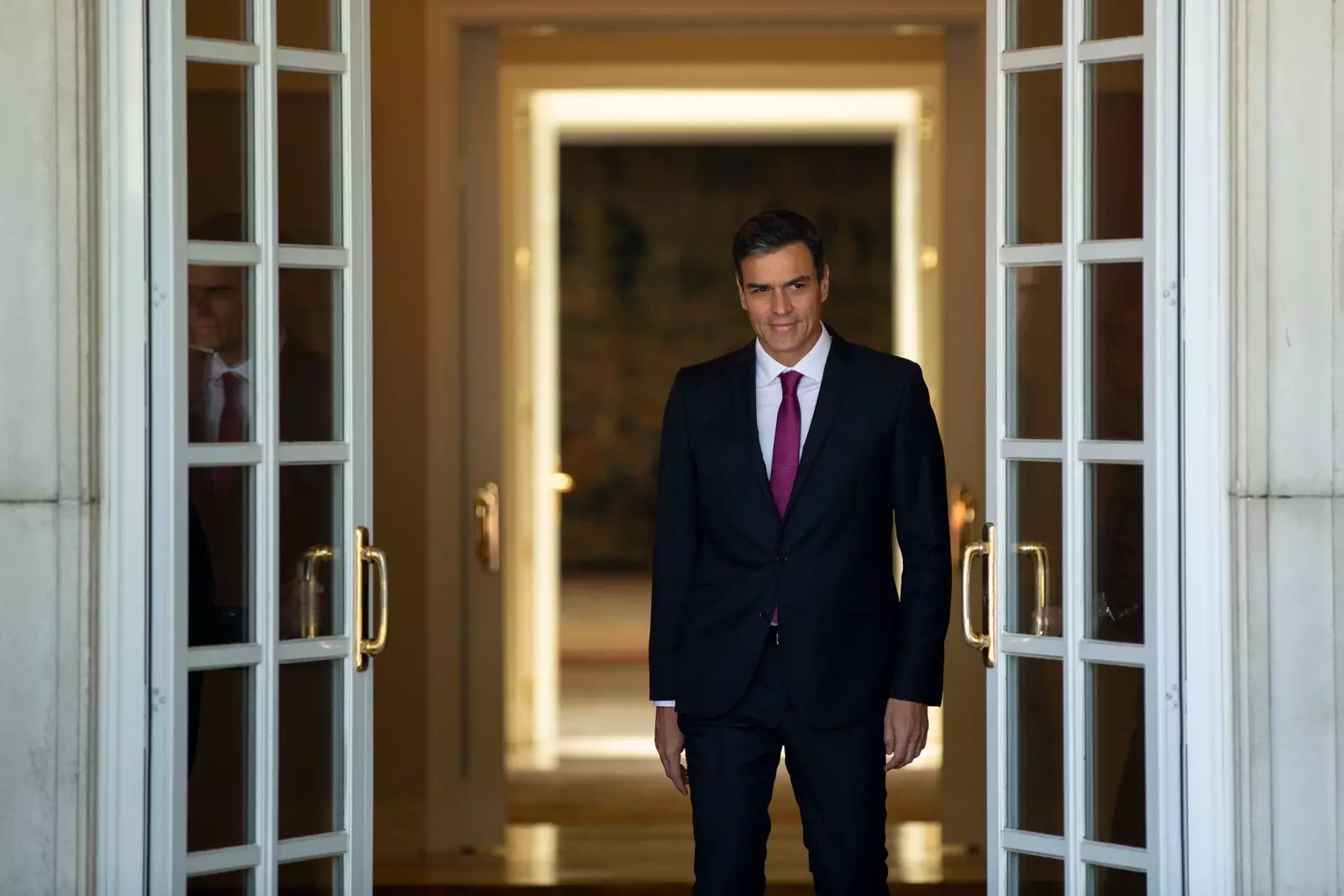 Pedro Sanchez in Moncloa.