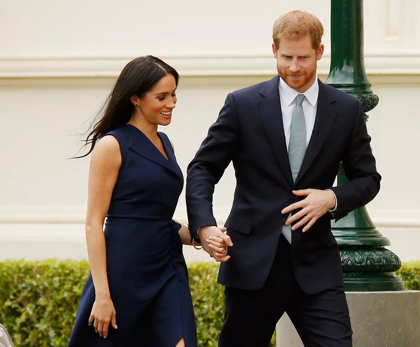 Y Tywysog Harry a Meghan Markle ym Melbourne ym mis Hydref 2018.