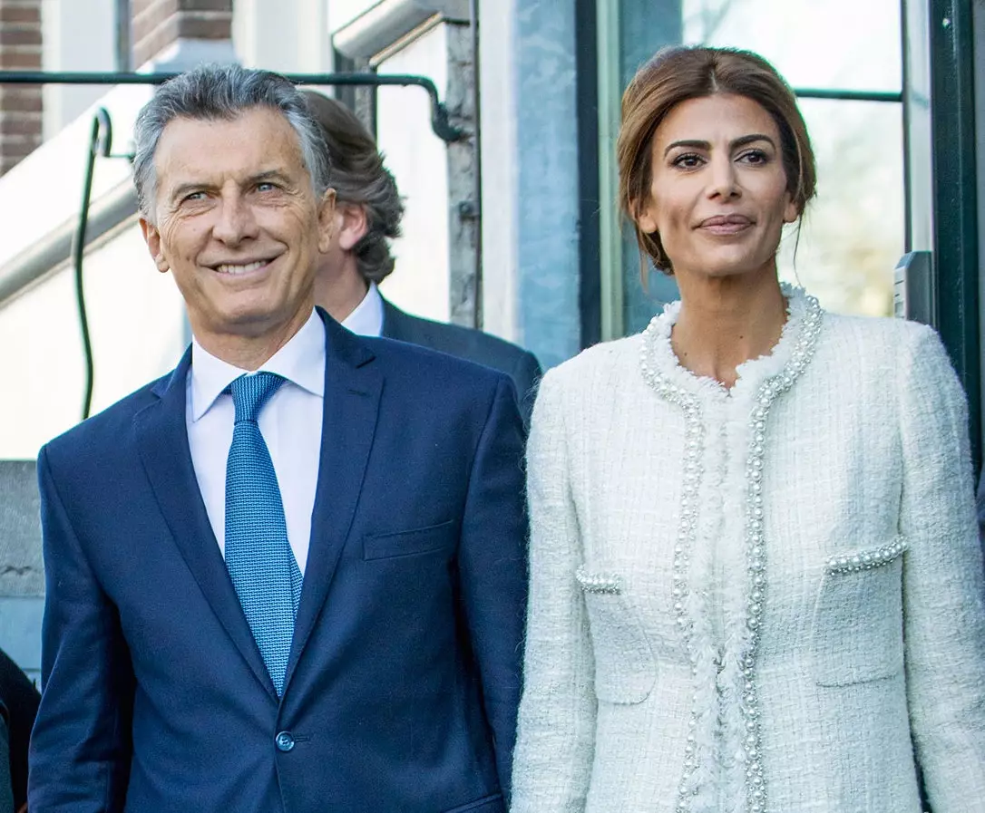 Maxima dei Paesi Bassi Mauricio Macri e Juliana Awada durante la loro visita di Stato nei Paesi Bassi.