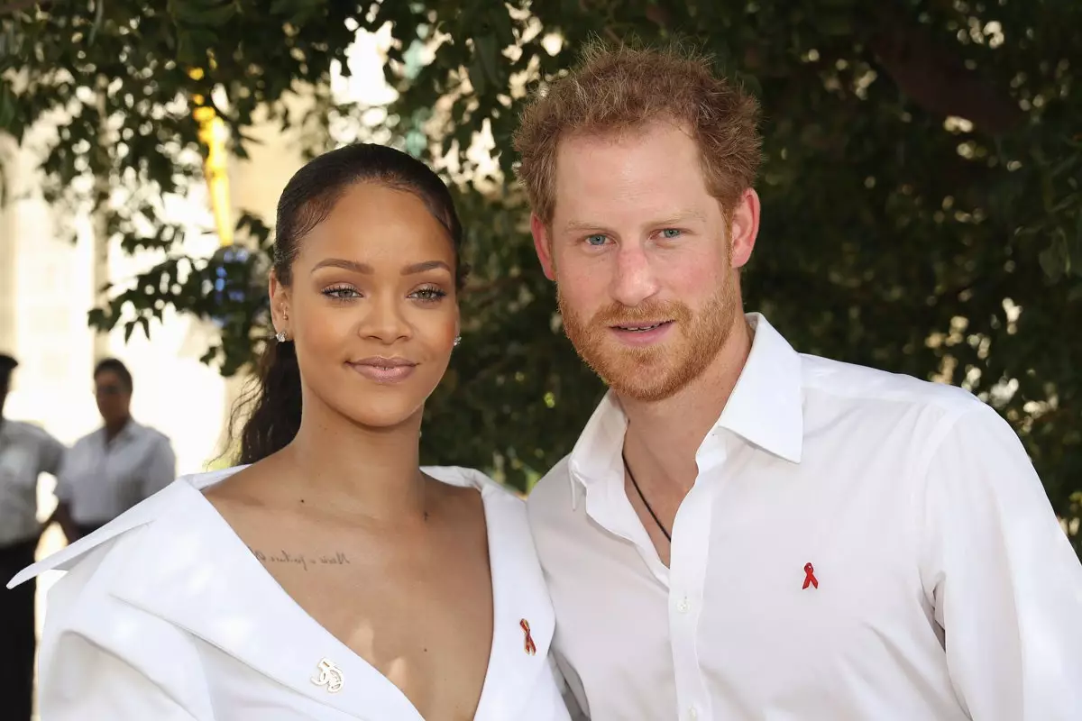 Rihanna sy Prince Harry tamin'ny Desambra 2016.