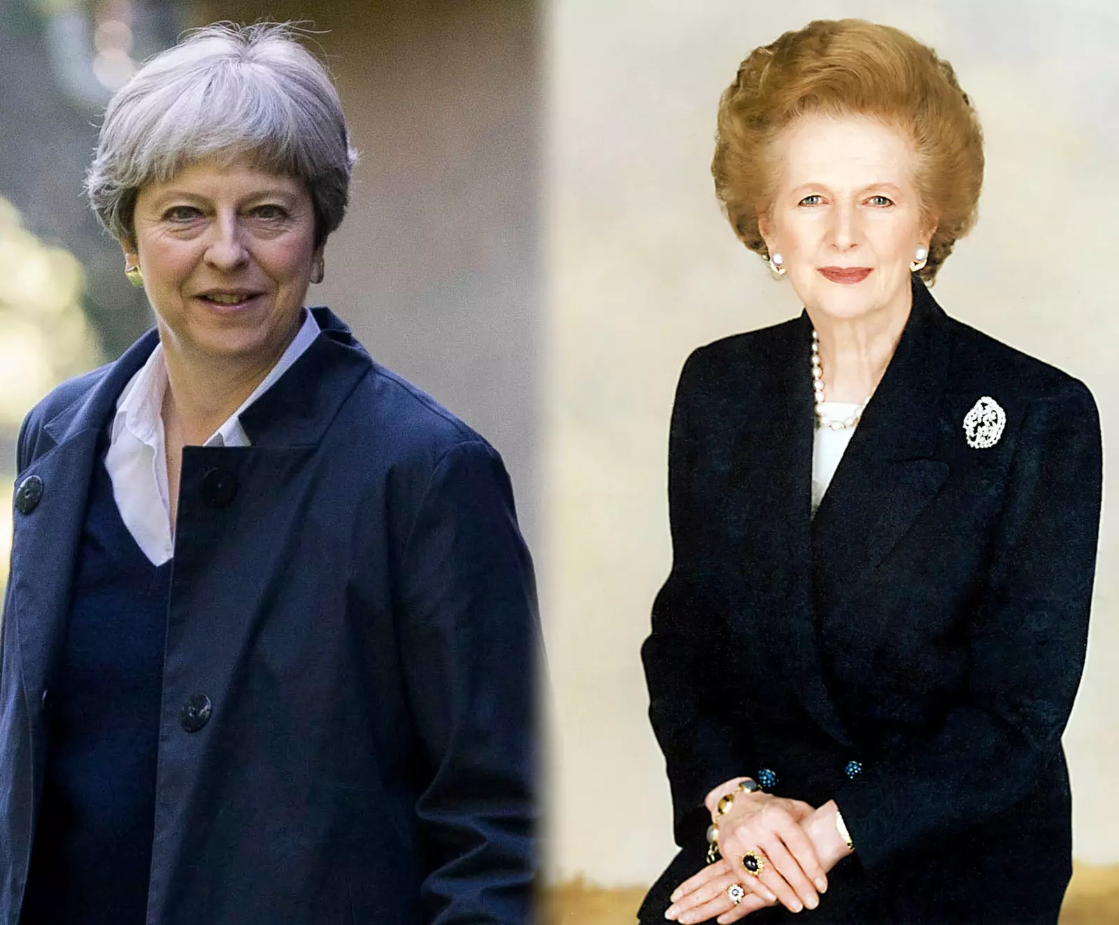 Theresa May a Margaret Thatcherová