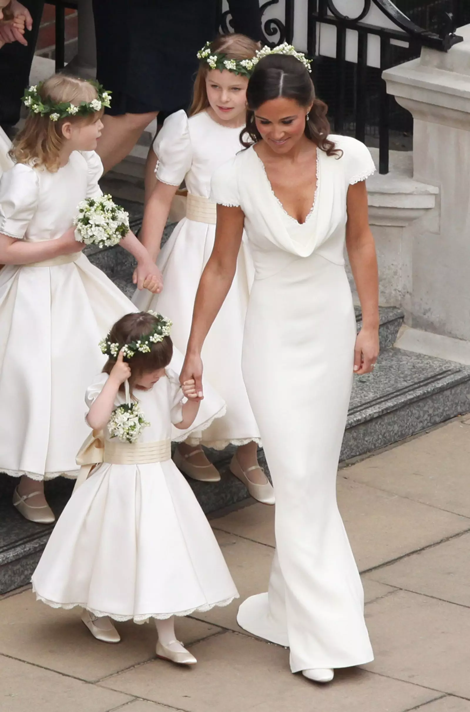 Pippa Middleton, ablası Kate'in düğününde.