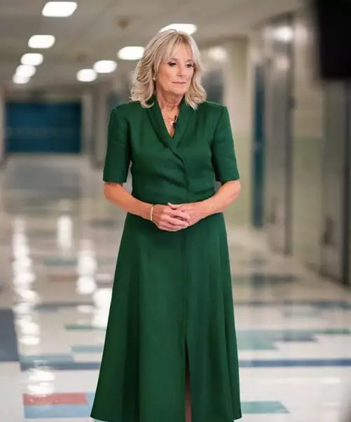 UJill Biden kwisikolo esidala apho wayengutitshala ngo-2020.