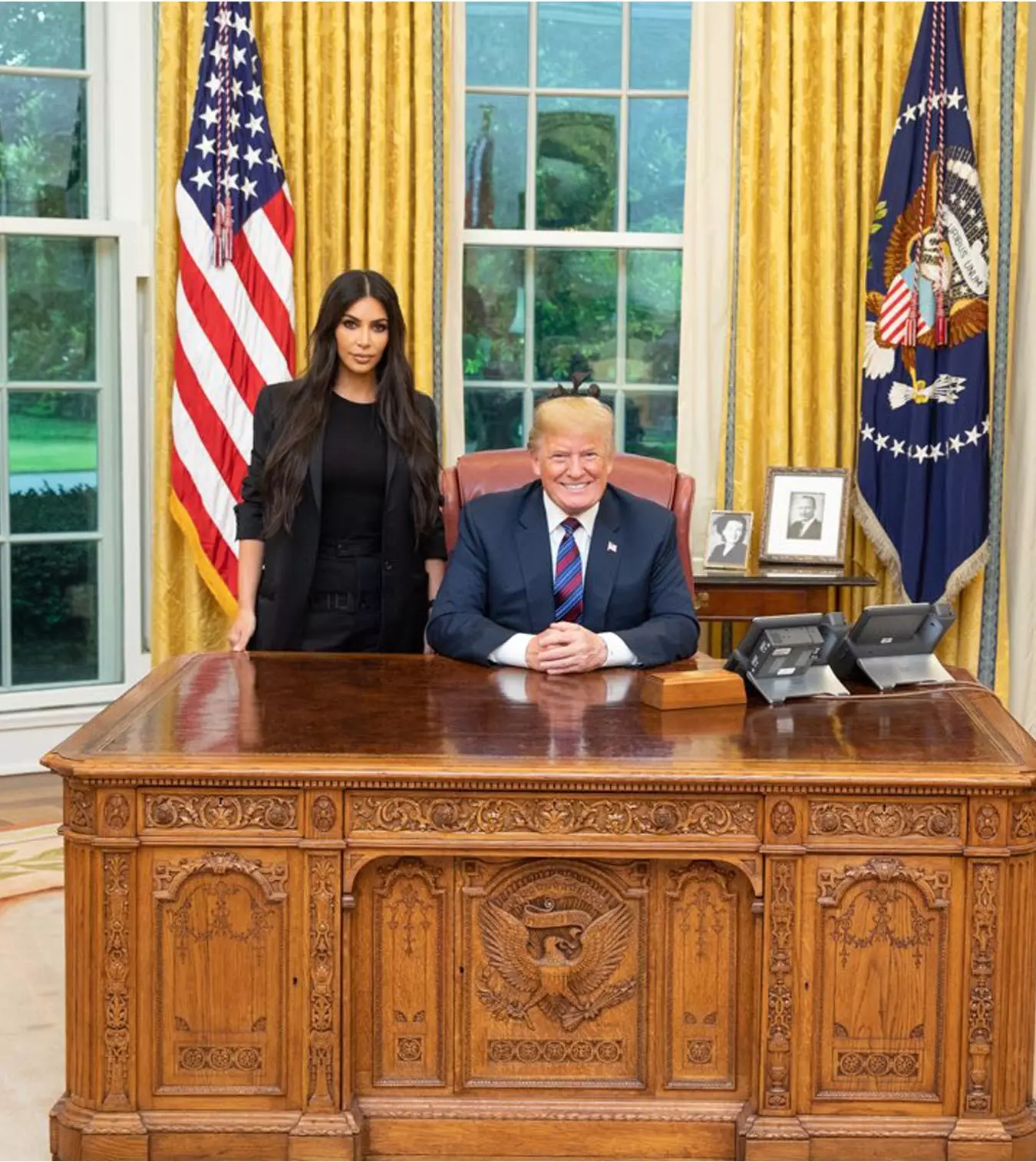 Kim Kardashian dhe Donald Trump