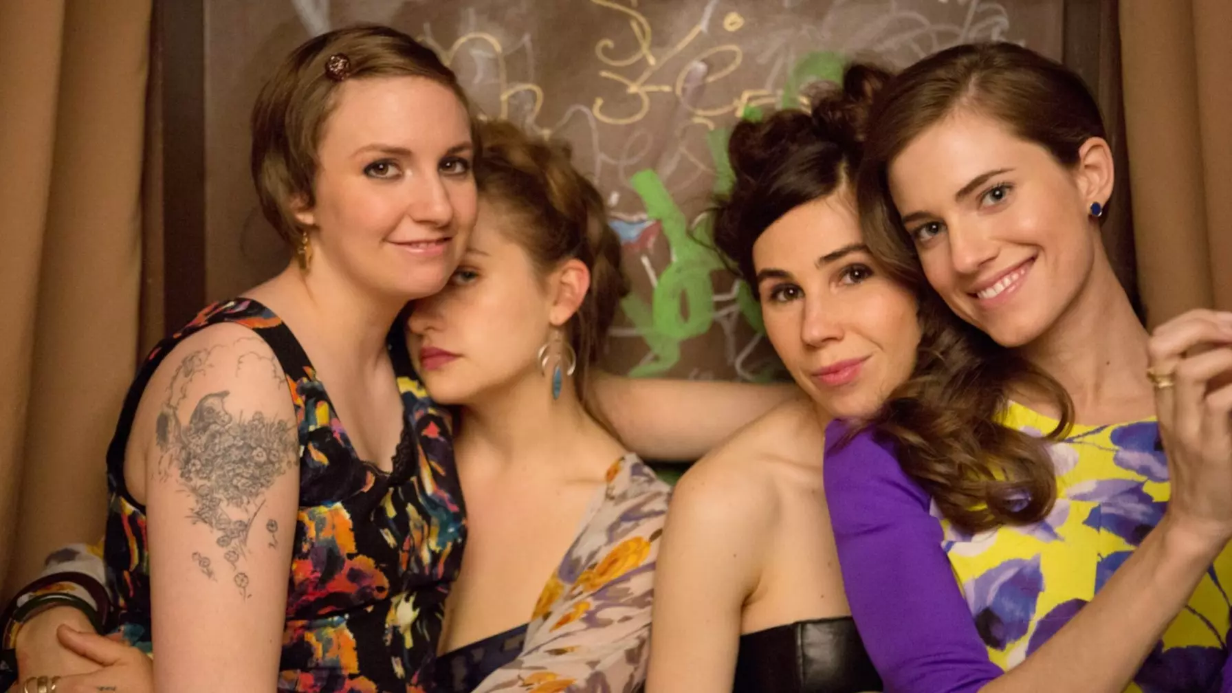 Atsikana Lena Dunham Jemima Kirke Zosia Mamet Allison Williams