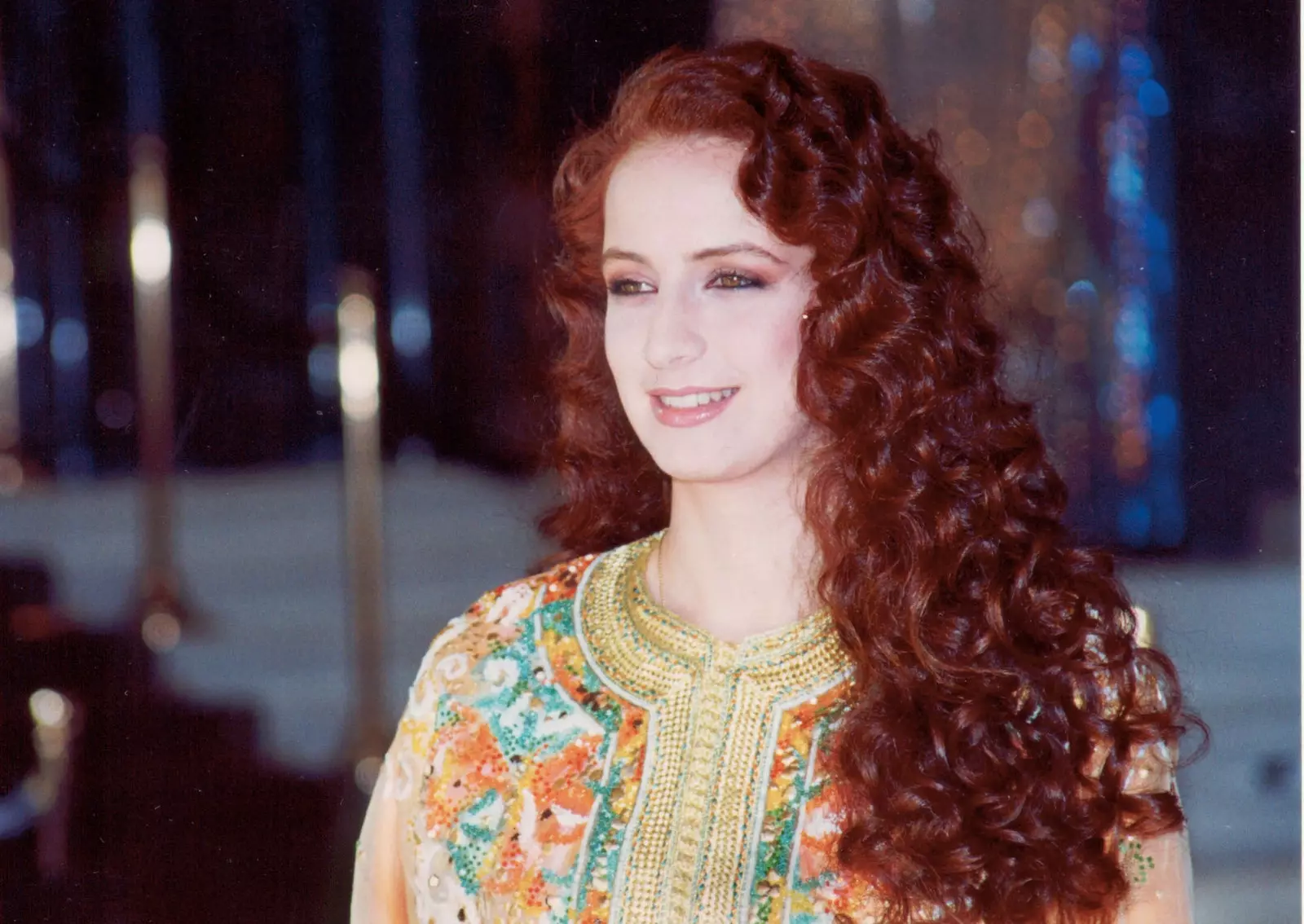 Princess Lalla Salma i le aso o lana faaipoipoga ia Iulai 2002.