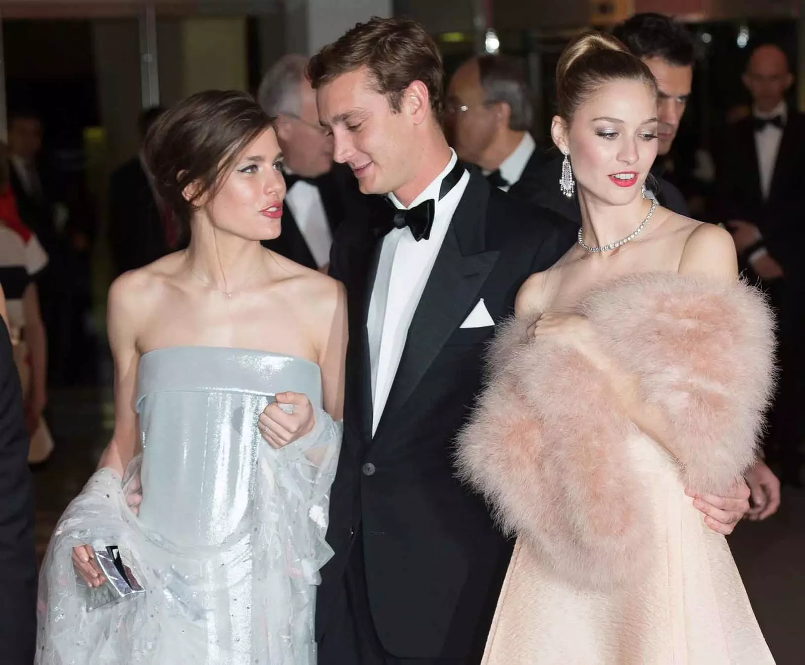 Charlotte Casiraghi Pierre Casiraghi i Beatrice Borromeo al Ball de la Rosa de 2014.