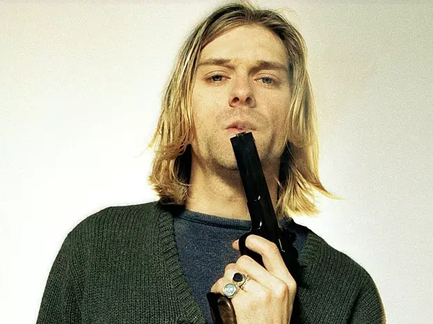 Kurt Cobain em uma imagem de arquivo