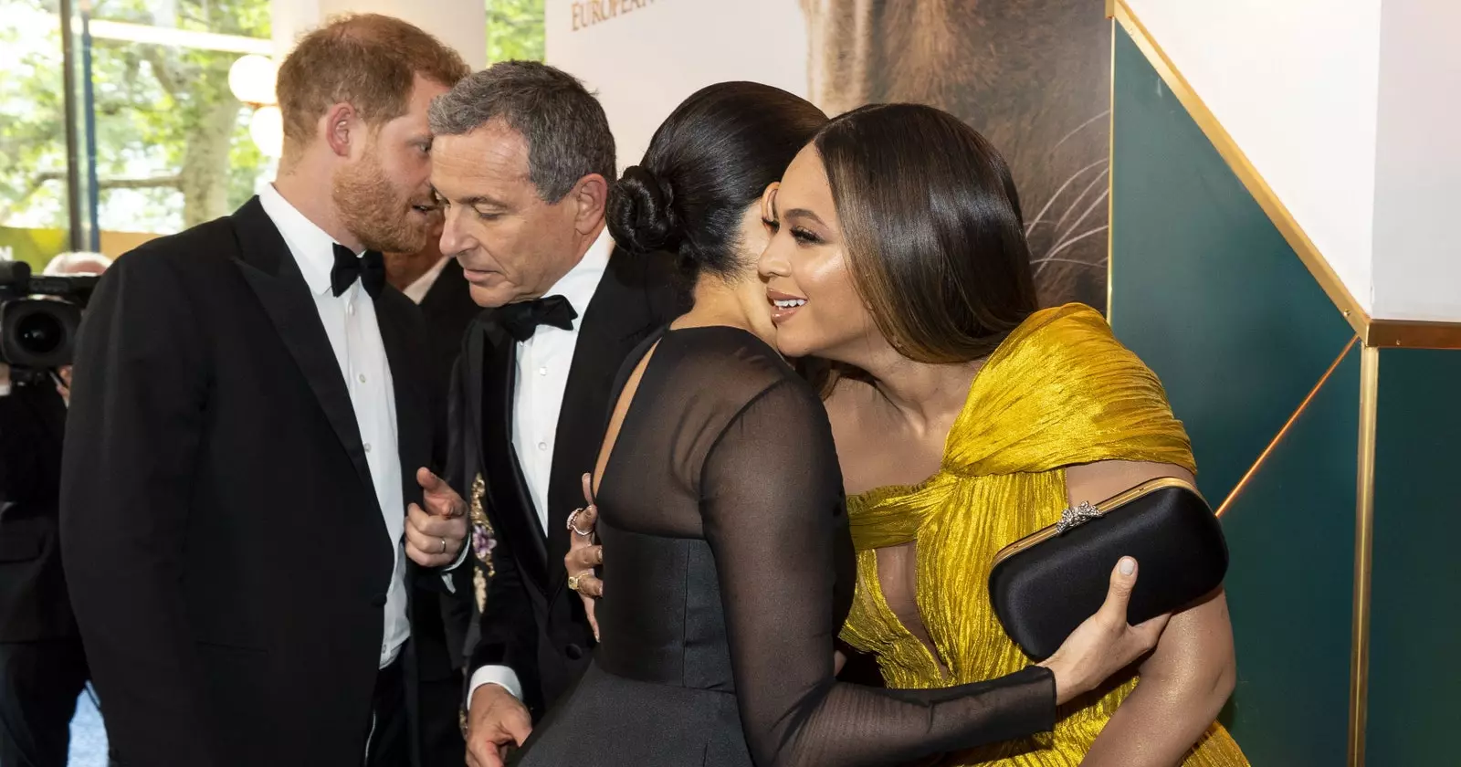 Prince Harry and Meghan Markle with Beyonc and Bob Iger at the premiere of 'The Lion King' in London.