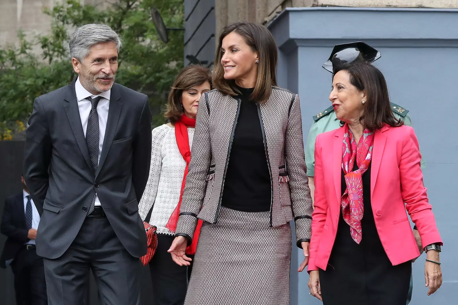 Doña Letizia เข้าร่วม Marlaska หนึ่งในวันที่ตึงเครียดที่สุดสำหรับรัฐมนตรี