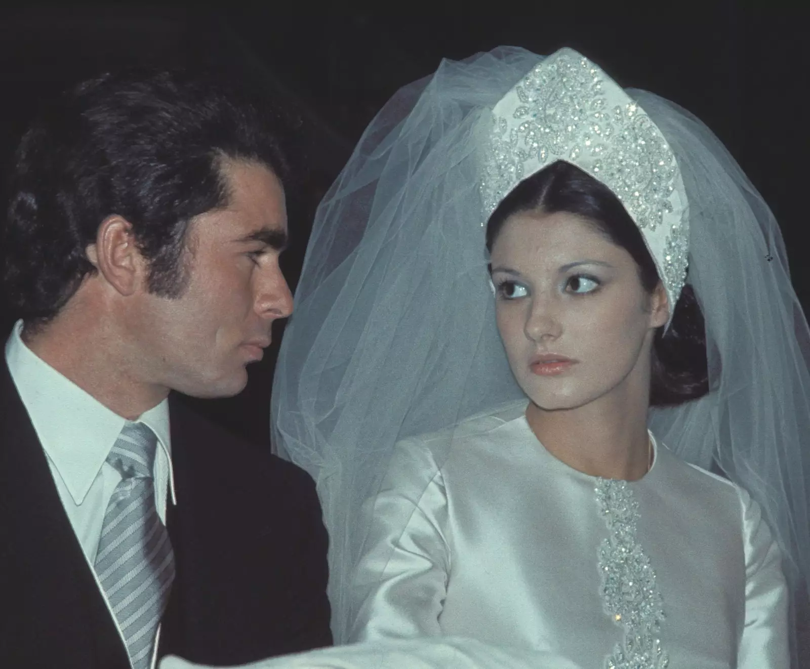 Carmen Ordoñez i Francisco Rivera el dia del casament el 16 de febrer de 1973.