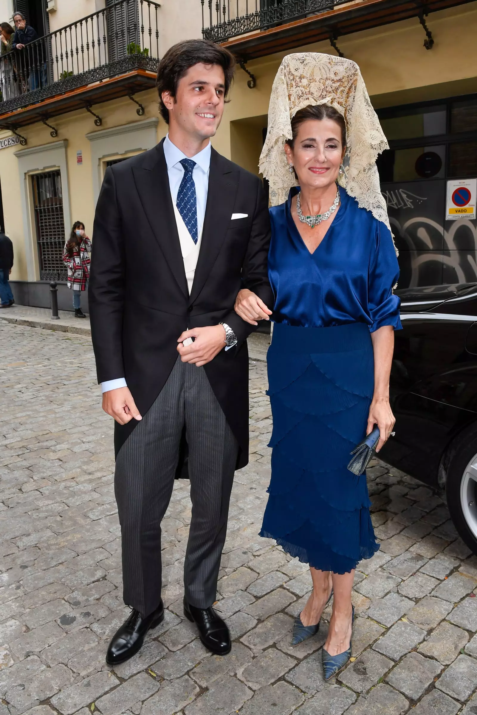 Borja Corsini and his mother Mónica Lacalle.