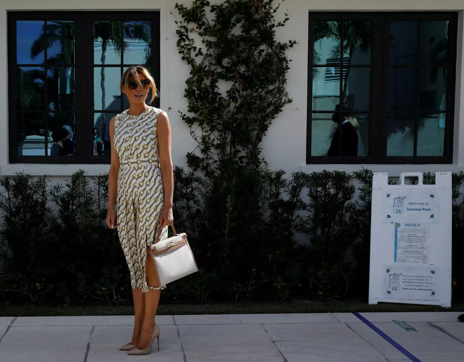 Melania Trump exerce le droit de vote en Floride.