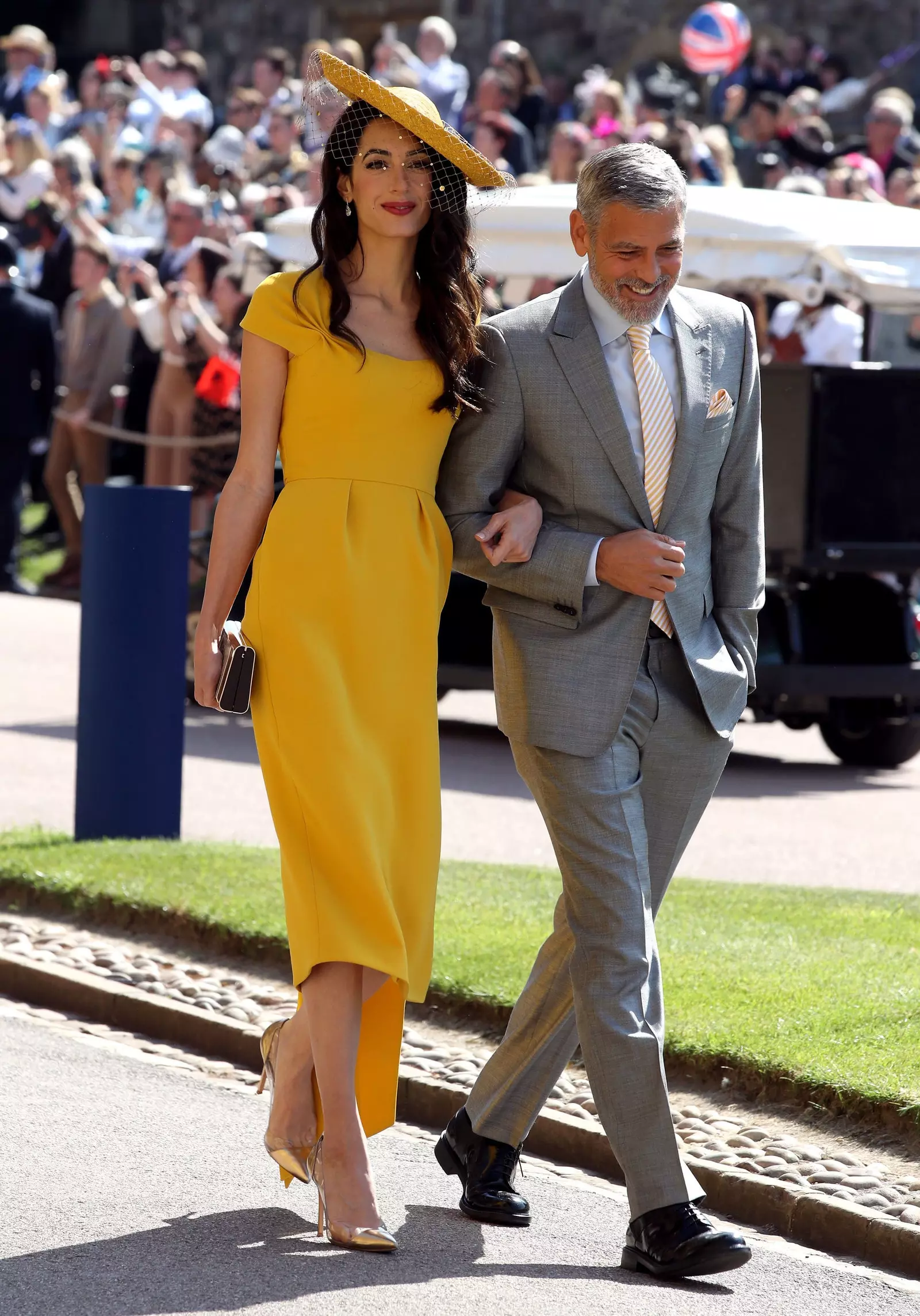 Amal Clooney vypadala jako Stella McCartney velmi elegantně, ale tentokrát v hlavní roli hrál její manžel George...