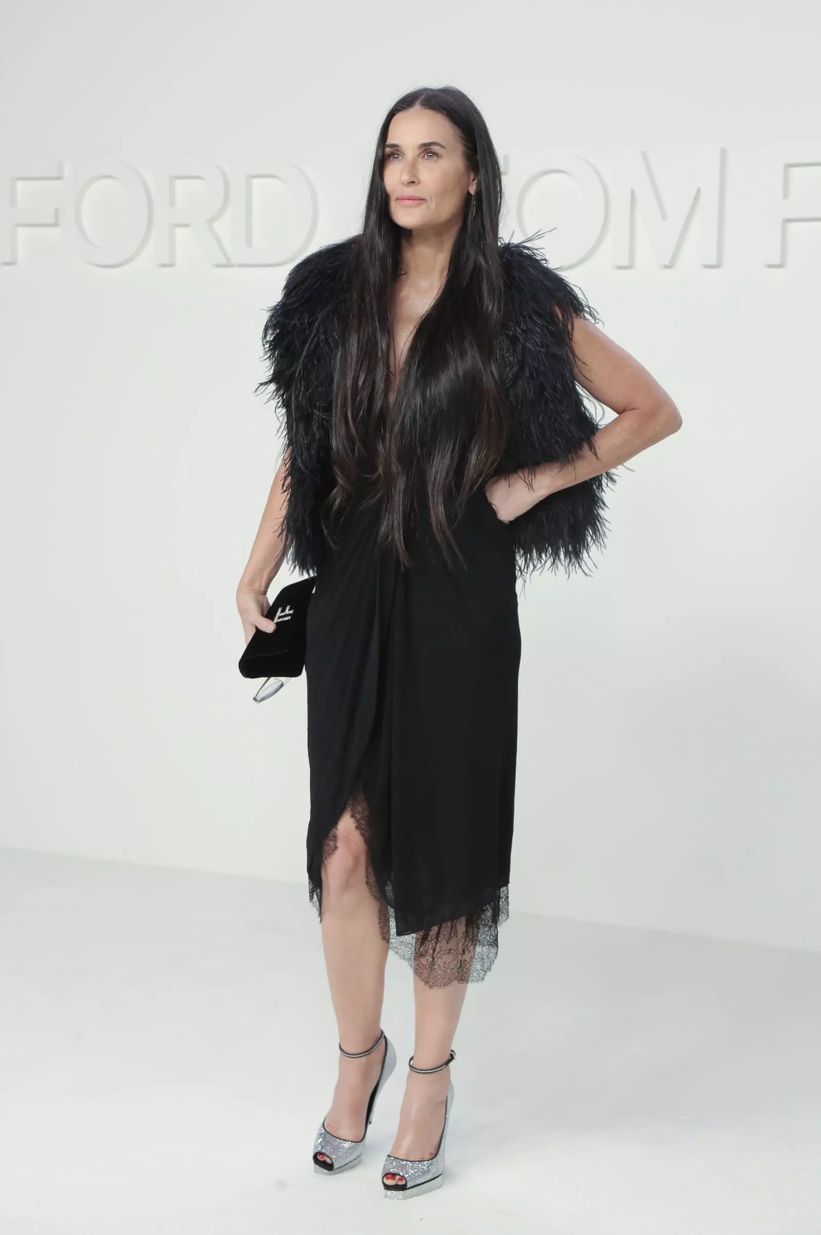 Demi Moore sa Tom Ford Fashion Show sa Los Angeles noong Pebrero 7.