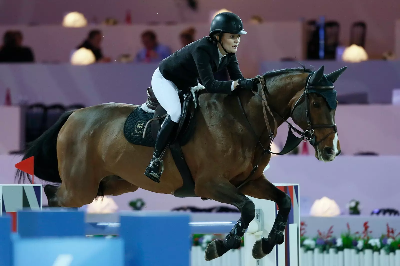 Marta Ortega kuvattiin Longines Mastersin aikana Pariisissa vuonna 2015.